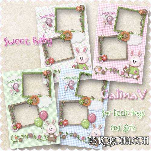 Baby boy photoshop frame - sweet dreams (free photo frame psd + free ...