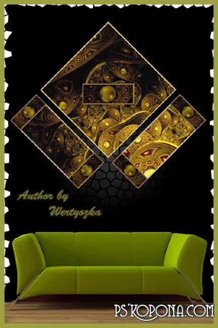 Template modular paintings - Abstract