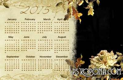 Acorns - wall calendar with acorns and autumn leaves. Calendar for ...