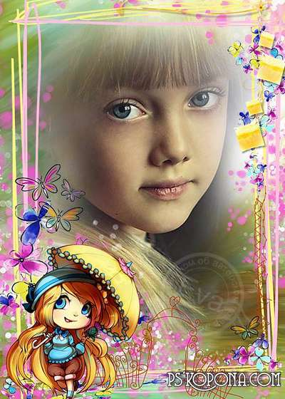 Children Photo Frame - Spring aroma of flowers. Transparent PNG Frame ...