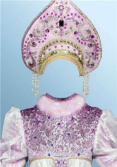 Free photoshop costume psd template snow maiden - Free download