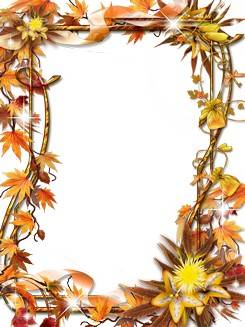 Cutouts for frames - Whirling in a waltz autumn gold