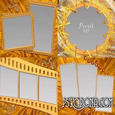 Gold frames png, psd » Страница 4