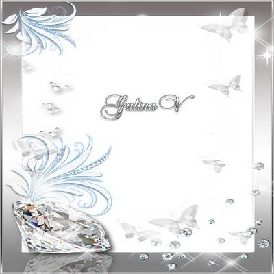 Glamour Frame for Photoshop - Gold and Roses