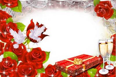 Collection of romantic frames for photo - Surge of feelings