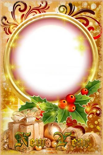 Collection of winter holiday frames for photos