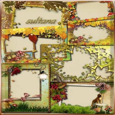 Autumn frames png