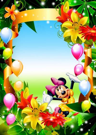 Two greeting children framework-Happy Birthday!. Transparent PNG Frame ...