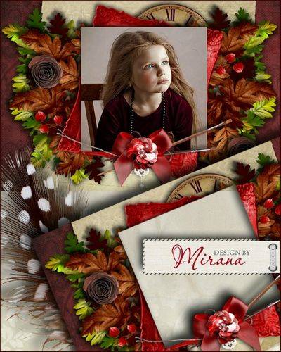 Romantic frame for Photoshop - Portrait of vintage style. Transparent ...