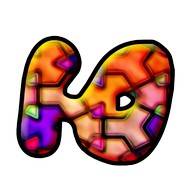 Colorful Russian alphabet