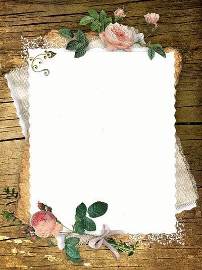 Vintage Frame for Photoshop - Luxury roses