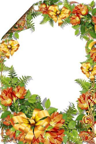 Set of flower framework for the photo - Inspiration