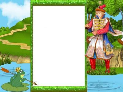 Children frame psd template– the frog Princess. Transparent PNG Frame ...