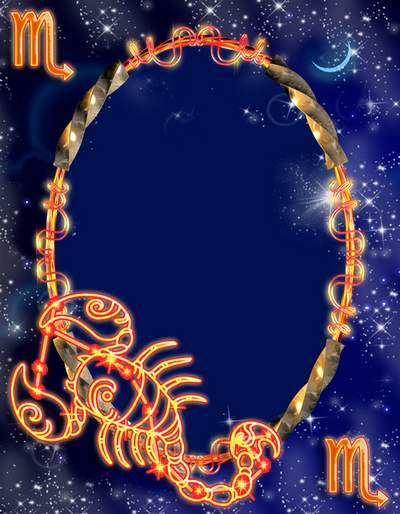 Frame for photoshop - Zodiac signs. Scorpius. Transparent PNG Frame ...