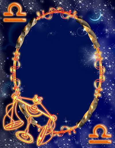 Frame for photoshop - Zodiac signs. Scales. Transparent PNG Frame, PSD ...