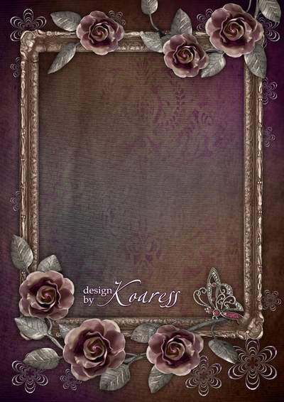 Romantic frame for Photoshop - Vintage portrait. Transparent PNG Frame ...