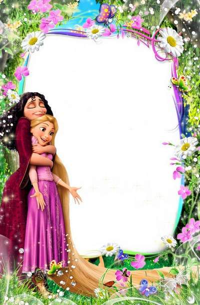 Bright Children frame for photo with the heroes of m / f Rapunzel 5 ...