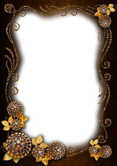 Frame for Photoshop - Glint of gold on a portrait
