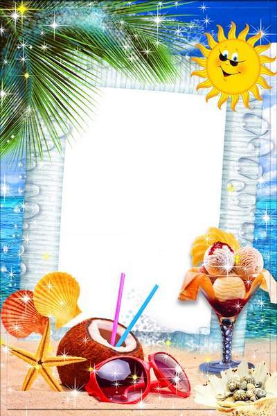 Maritime photo frame - The blue sea