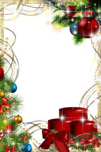 A set of Christmas frames - New Year