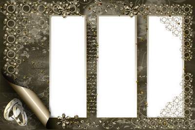 Wedding Photo frame free psd template download. Transparent PNG Frame ...