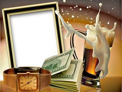 Stylish frame for the male pictures