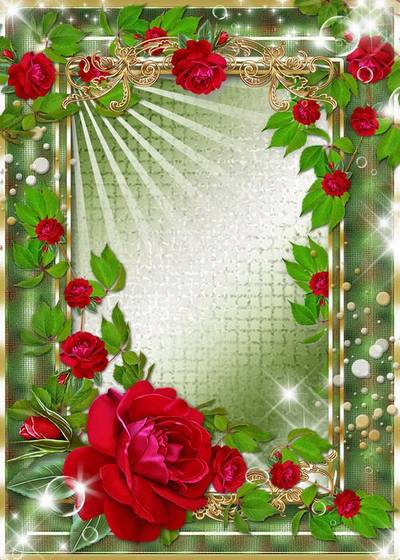 2 Frames for photo - Roses - flowerses of happiness