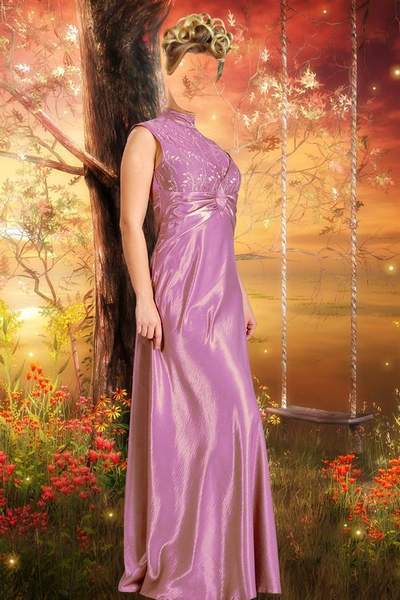 Collection of women's costumes psd for Photoshop Autumn Gold free download