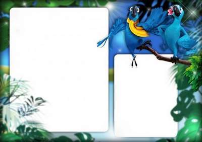 Baby photo frame The magic of Rio free download