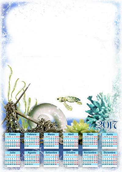 2017 Calendar free psd with frame free download