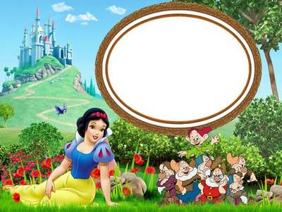 Children frames for Photoshop - The Tale of Snow White and the Dwarfs