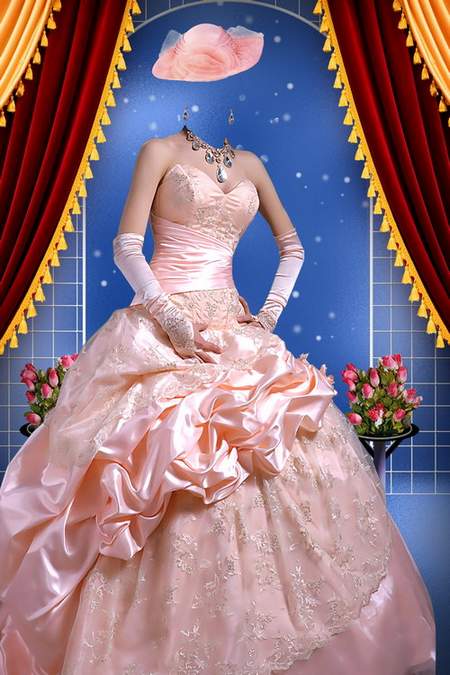 Female templates for Photoshop - Luxury clothes