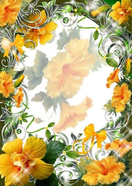 Flower Photo frame template - The breath of dance ( free photo frame ...