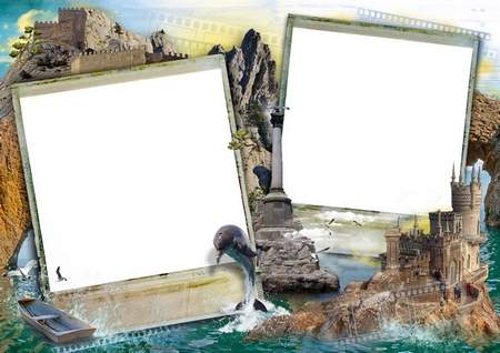 Travel frame download - free photo frame psd png