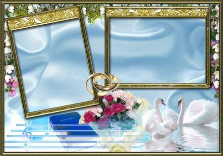 Wedding frame psd download "Our Wedding 7"