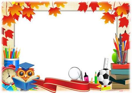 School Photo Frame download - free frame psd with colored pencils ...