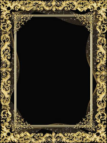 Frame for Photoshop - a Verse golden about gentile love