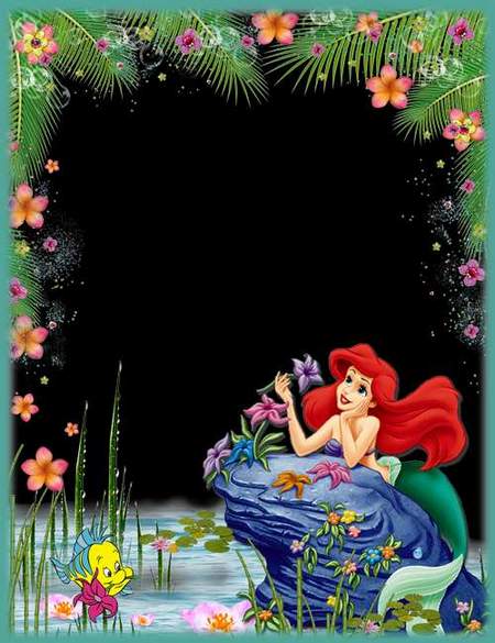 Kids frame for Photoshop - Water-nymph