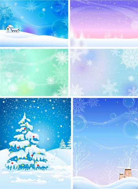 Winter Backgrounds, for Adobe Photoshop