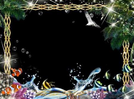 Maritime Frame for Photoshop - Sea Breeze (free frame psd + free frame png)