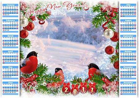 Free Photoshop Calendar frame psd 2017 download