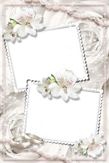 Event Flower Frame — Wedding White Lilies