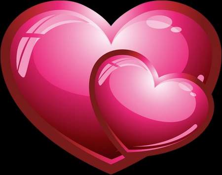 Clipart hearts psd ( free psd file, free download )