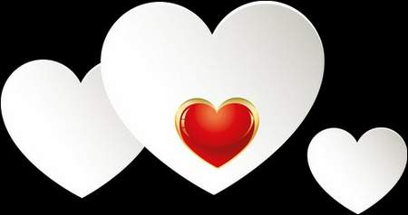 Clipart hearts psd ( free psd file, free download )