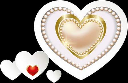 Clipart hearts psd ( free psd file, free download )