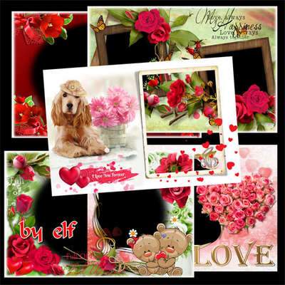 Valentines Tri Fold Card PSD by ELLA