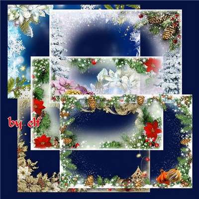 Christmas frames psd - candies ( free Christmas frames psd, free download )