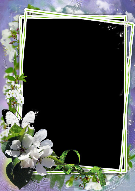 Spring photo frame download (free photo frame psd template + png frame ...