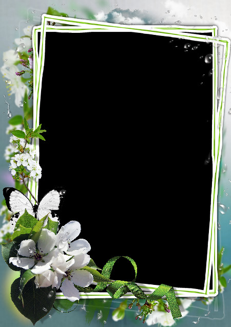 Spring photo frame download (free photo frame psd template + png frame ...