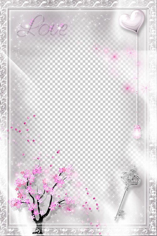 Romantic Frame psd png - Love and Passion